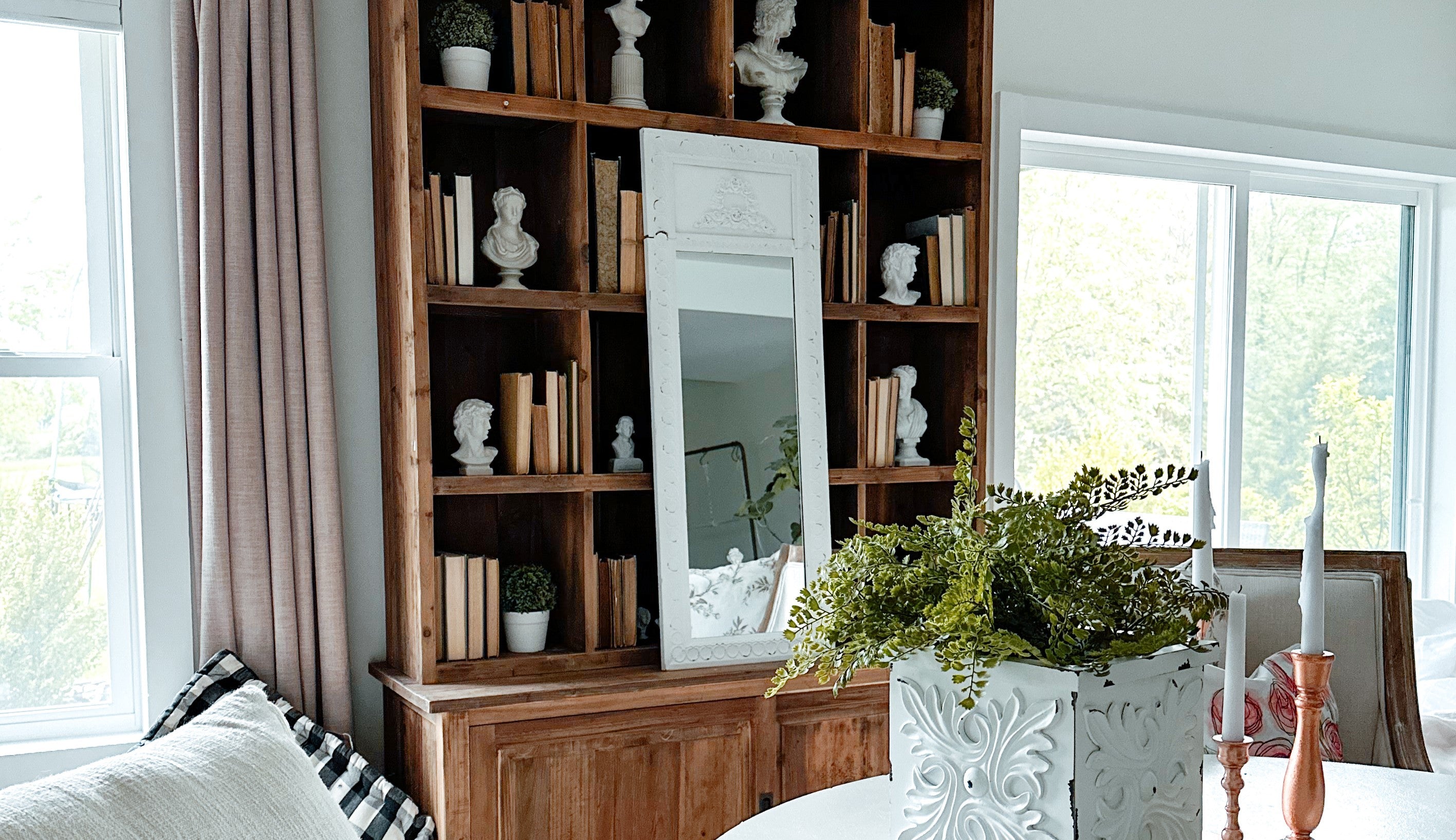 Styling the Cottage Core Ornate Mirror - Decor Steals
