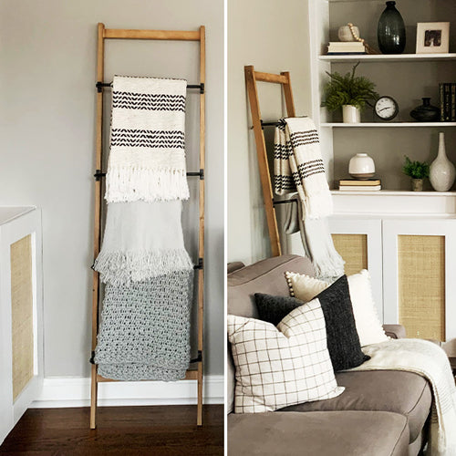 Display Ladder | Metal & Wood Display Ladder - Decor Steals