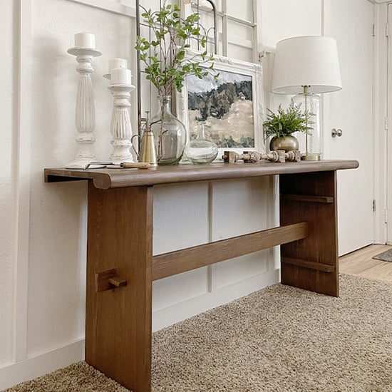 Wood Console Table | 66 Inch - Decor Steals