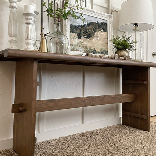 Wood Console Table | 66 Inch - Decor Steals
