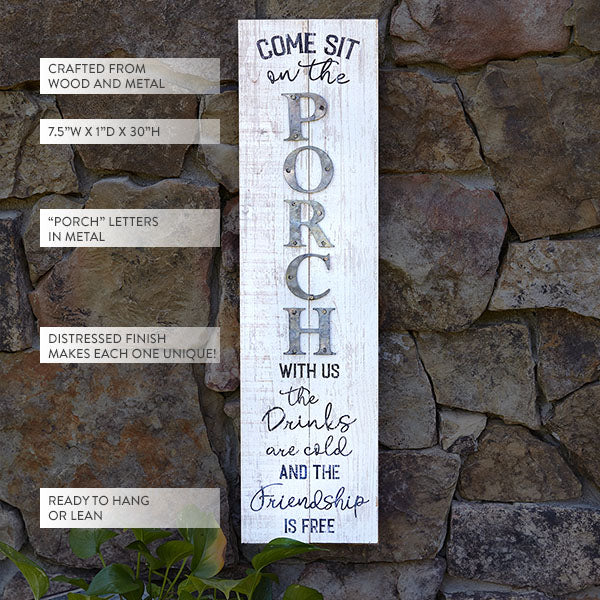 Come Sit Porch Sign - Decor Steals