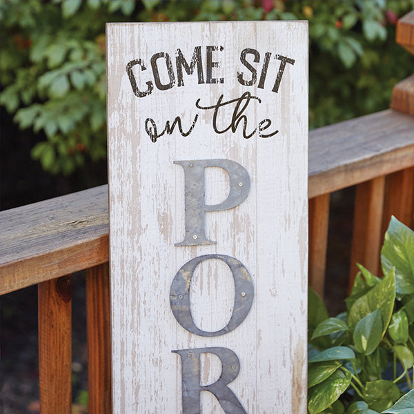 Come Sit Porch Sign - Decor Steals