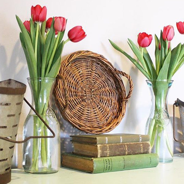 Wicker Baskets | Wicker Serving Trays | Farmhouse Style - Decor Steals