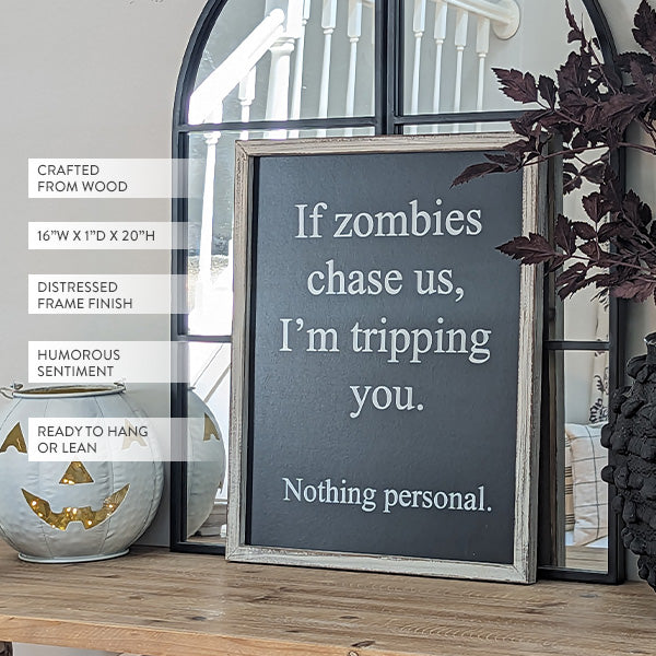 Framed Zombies Sign - Decor Steals