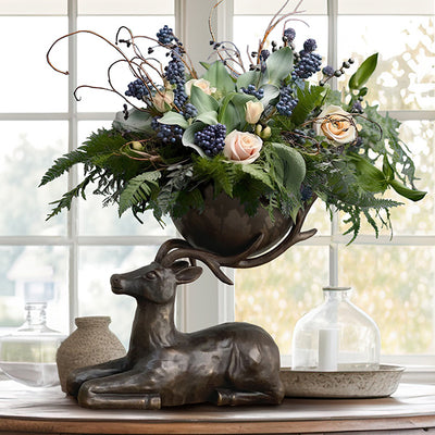 Bronze Buck Bowl | Brilliant Centerpiece Collection - Decor Steals