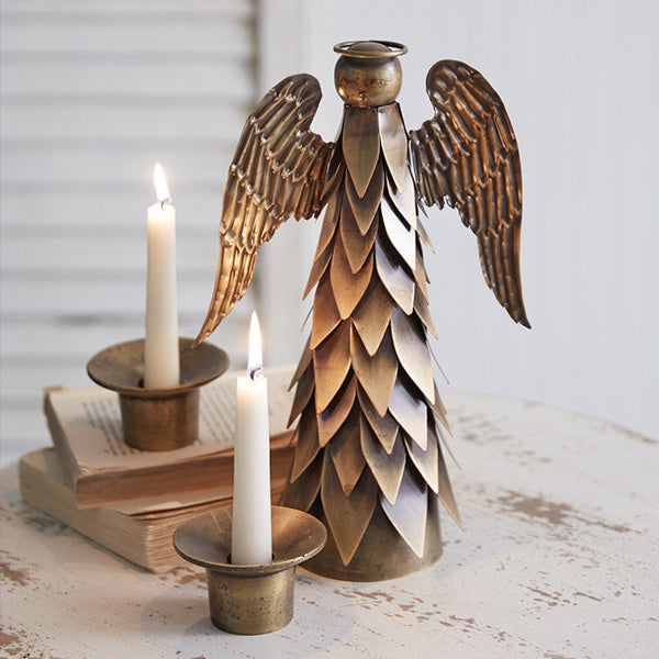 Antique Brass Angel Tree Topper - Decor Steals
