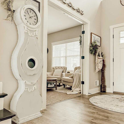 Swedish Mora Clock | Distressed Swedish Mora Floor Clock - Decor Steals