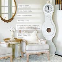 Swedish Mora Clock | Distressed Swedish Mora Floor Clock - Decor Steals