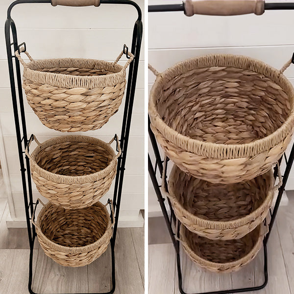 3 Tier Basket Stand - Decor Steals
