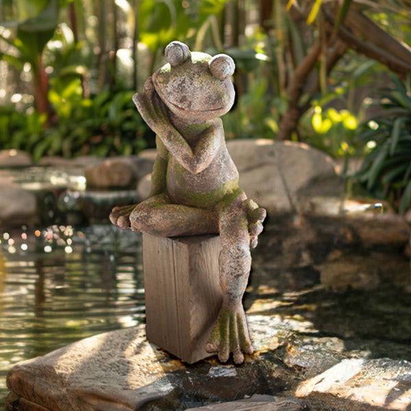 Garden Frog Statue - Default Title - Decor Steals