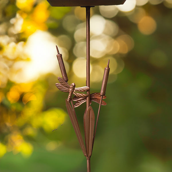 Copper Finish Bird Feeder Yard Stake - Default Title - Decor Steals