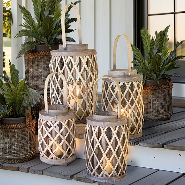 Willow Lanterns, Set of 4 - Decor Steals