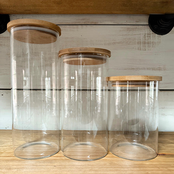 Glass Canisters with Lids - Decor Steals