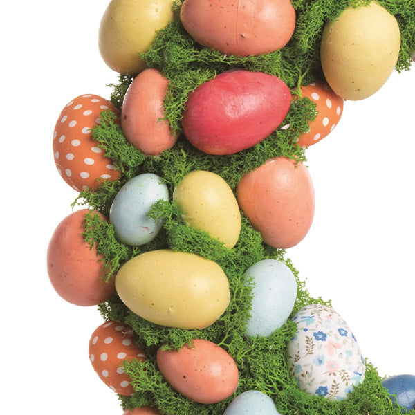 Large Multicolor Easter Egg Wreath - Decor Steals