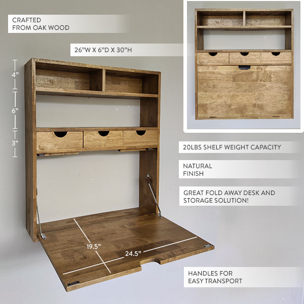 Fold Down Shelf - Decor Steals