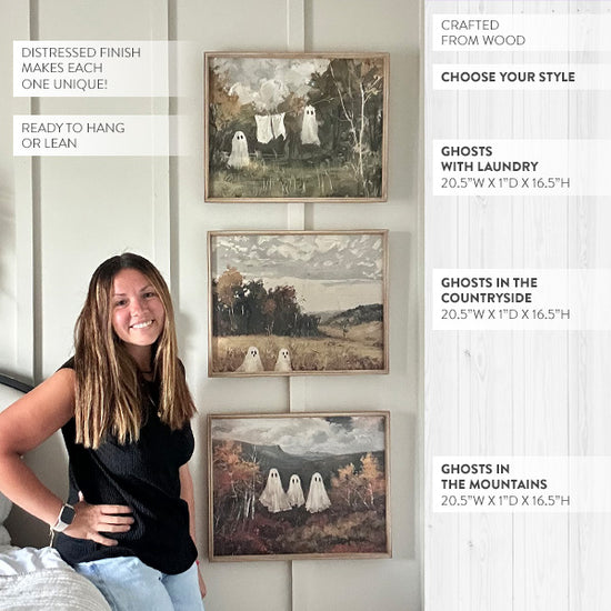Framed Ghost Wall Decor, Choose Your Style - Ghosts in the Countryside ...