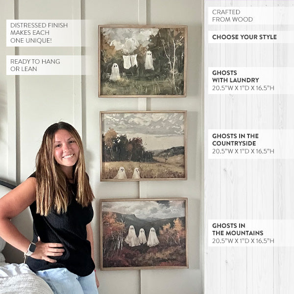 Framed Ghost Wall Decor, Choose Your Style - Ghosts in the Countryside ...