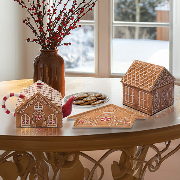 Christmas Gingerbread House Serving Collection, Choose Your Style ...