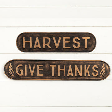 Metal Fall Sign, Pick Your Style - Give Thanks - Decor Steals