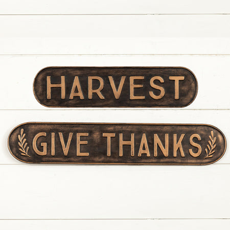 Metal Fall Sign, Pick Your Style - Give Thanks - Decor Steals