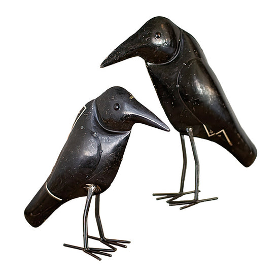 Antique Iron Crows, Pick Your Style - Without Pumpkin - Decor Steals