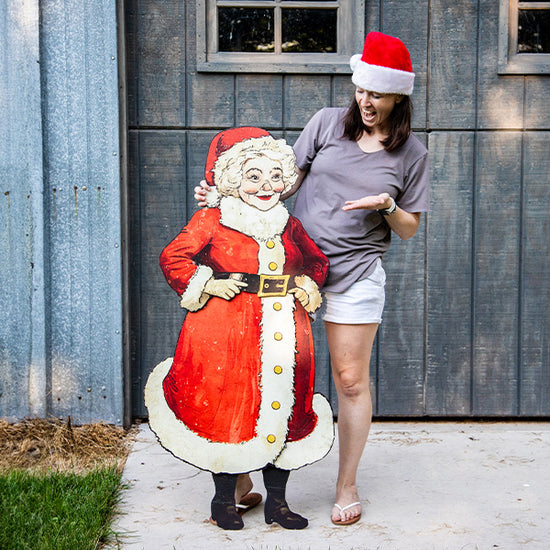 51 Inch Life-sized Indoor/Outdoor Mrs. Claus Cutout | Santa's Family C ...