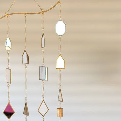 Antique Brass Mirror Suncatcher - Default Title - Decor Steals