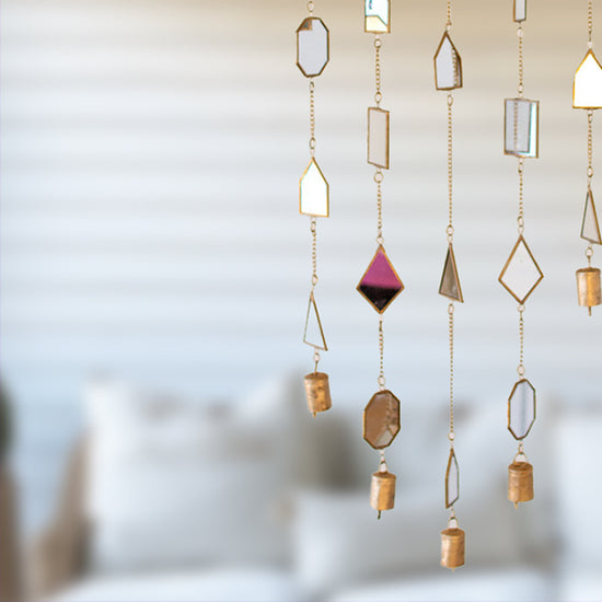 Antique Brass Mirror Suncatcher - Default Title - Decor Steals