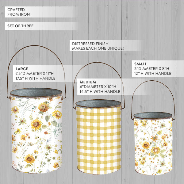 Metal Pails - Decor Steals