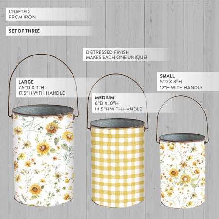 Metal Pails - Decor Steals