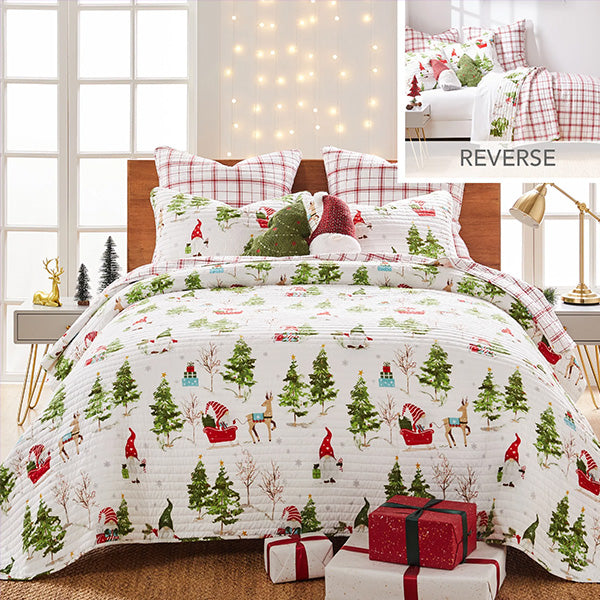 Christmas Inspired Reversible Quilt, Choose Your Style - Tinsel Quilt ...