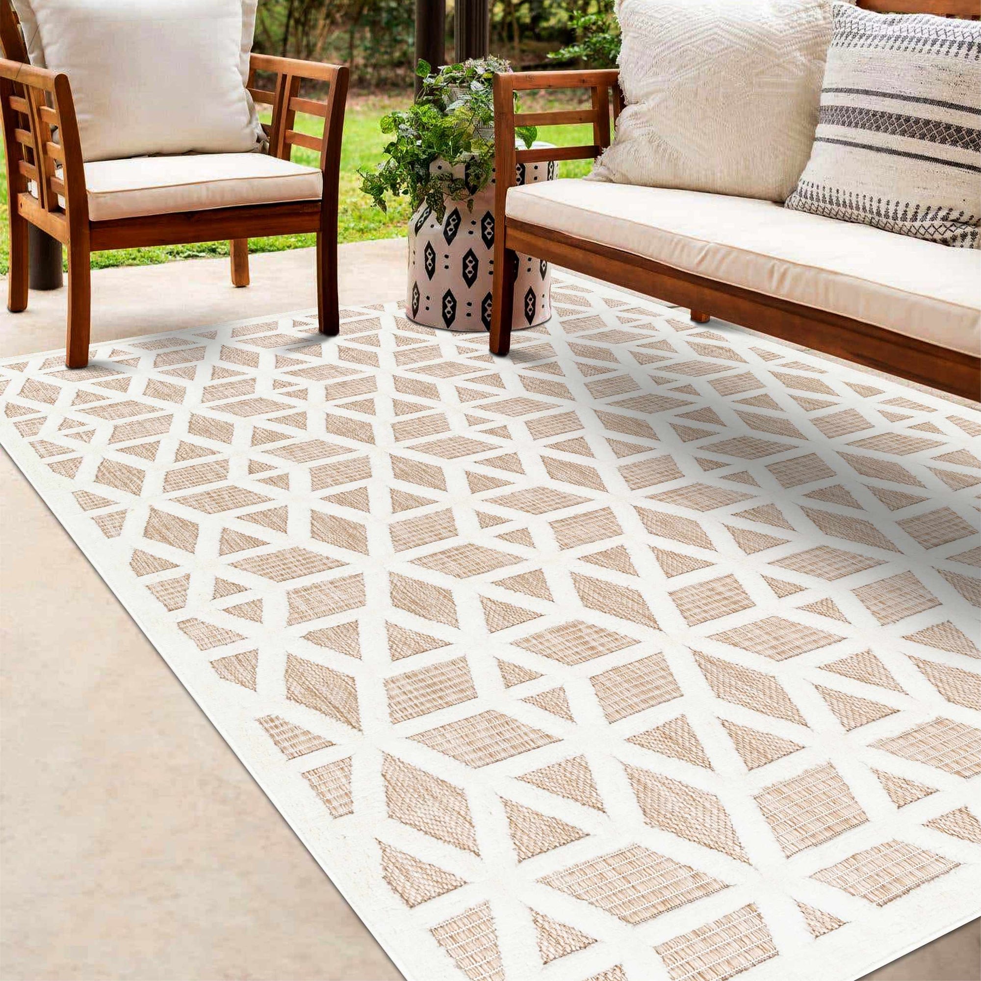 Tan Outdoor Rug - Decor Steals