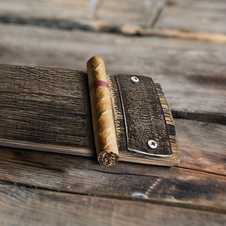 Barrel Stave Cigar Tray, Pick Your Color - Light Wood - Decor Steals