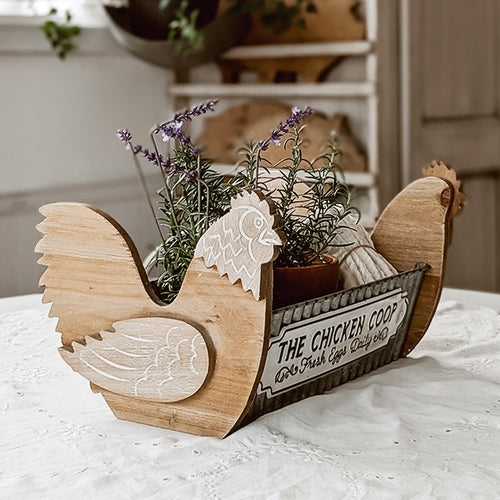 Chicken Coop Chicken Kitchen Organizer - Decor Steals