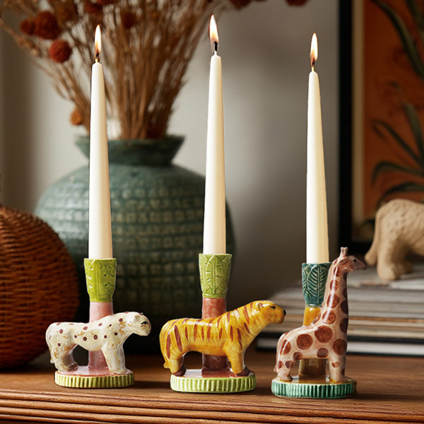 Handmade Safari Animal Candle Holders - Default Title - Decor Steals