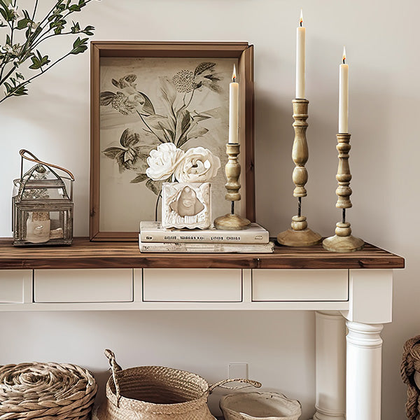 Wooden Candlesticks - Decor Steals