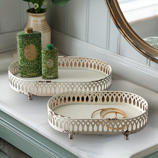 Metal Chantilly Tabletop Trays - Decor Steals