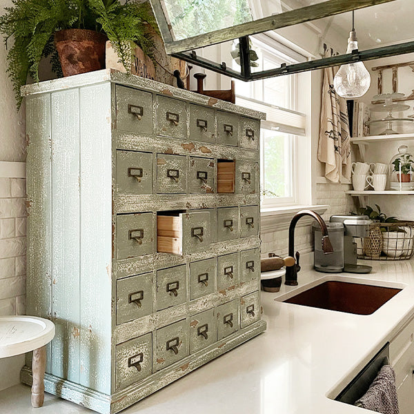 Vintage Inspired Library Card File Cabinet - Decor Steals