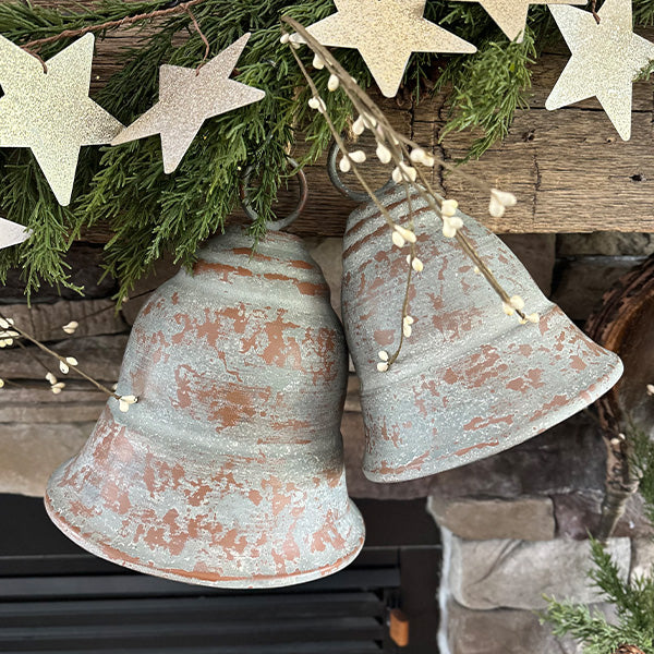 Distressed Metals Bells, Set of 2 - Decor Steals