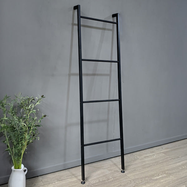 66 Inch Modern Black Metal Blanket Ladder - Decor Steals
