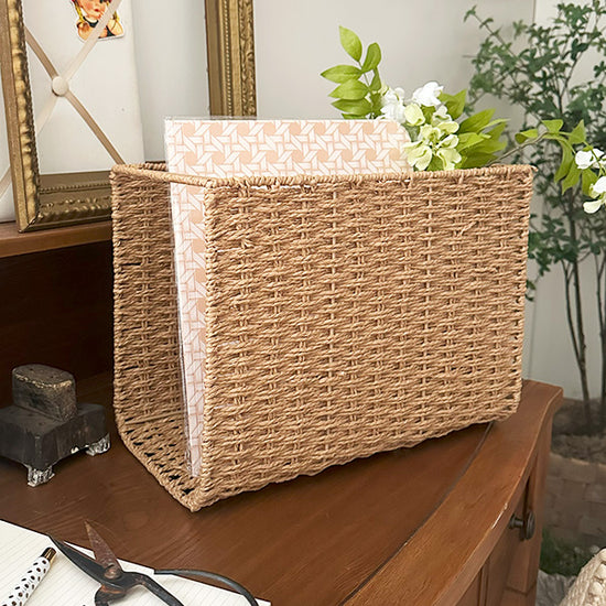 Woven Hanging File Basket - Default Title - Decor Steals
