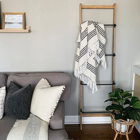 Display Ladder | Metal & Wood Display Ladder - Decor Steals