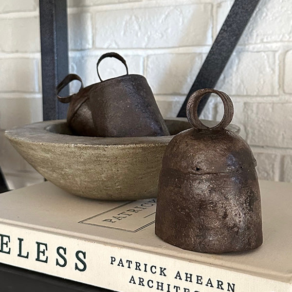 FOUND Iron Bells, Set of 3 | Pick Your Size - Decor Steals