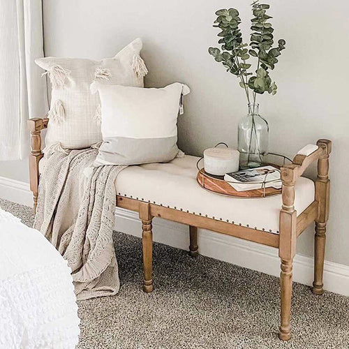 Wood Spindle Bench | Organic Wood Spindle Bench - Decor Steals