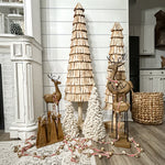 Oversized Fir Wood Petal Christmas Trees, Set of Two - Default Title ...