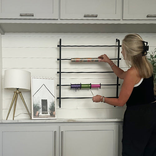 Wrapping Paper Metal Wall Rack - Decor Steals