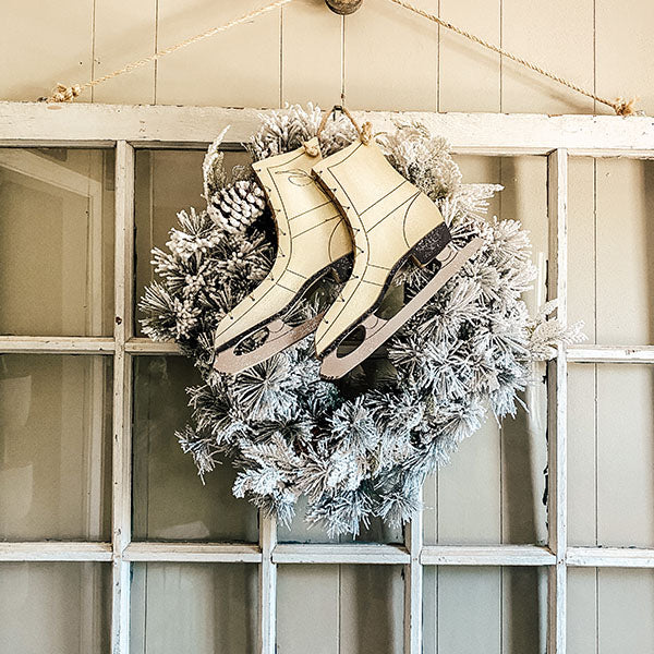 3-D Carved Ice Skates Wall Decor - Decor Steals