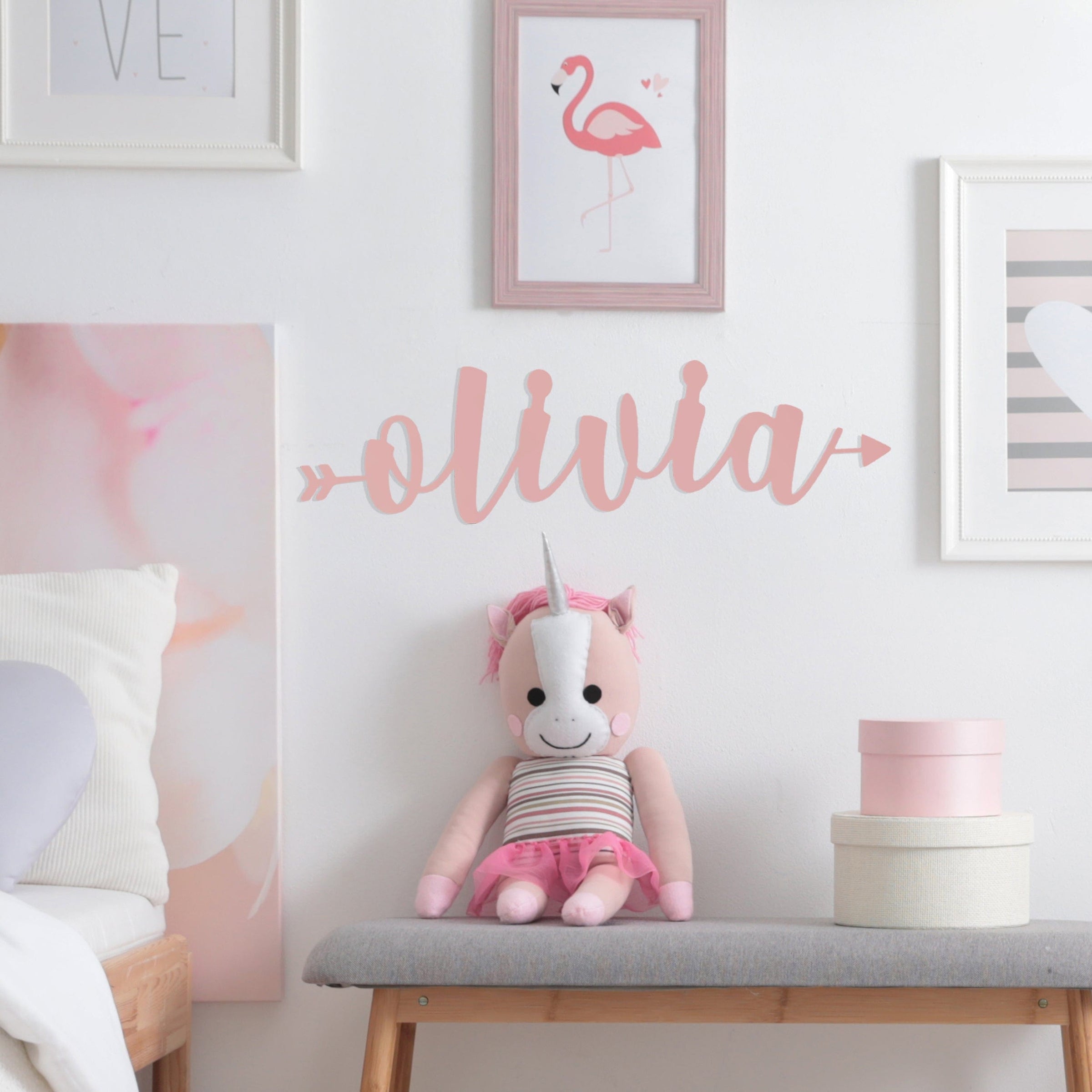 Calligraphy Arrow - 2 Sizes - Aesthetic Wall Decor for Room Above Bed ...