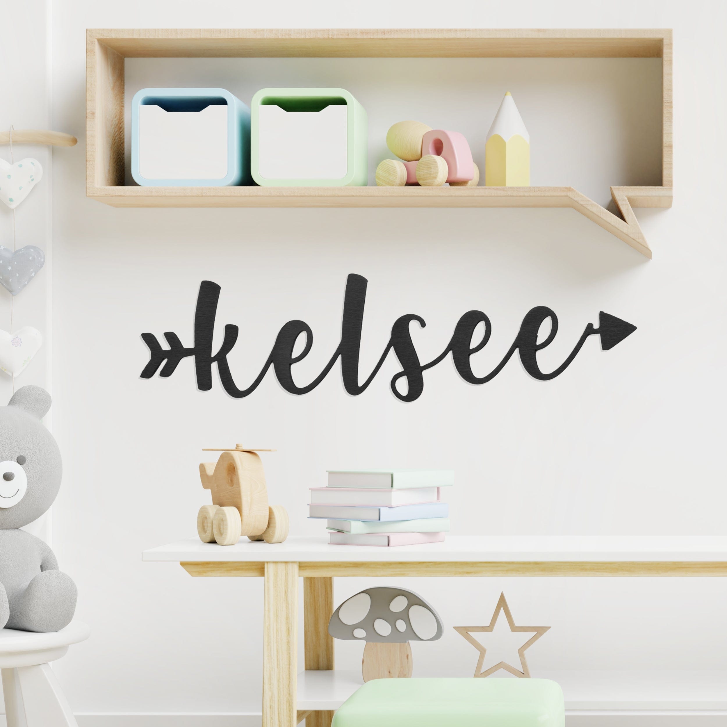 Calligraphy Arrow - 2 Sizes - Aesthetic Wall Decor for Room Above Bed ...