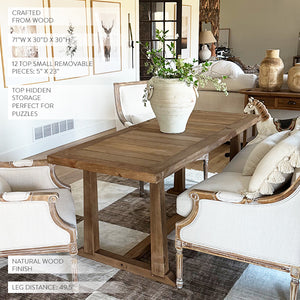 Hidden Storage Puzzle Dining Table - Decor Steals